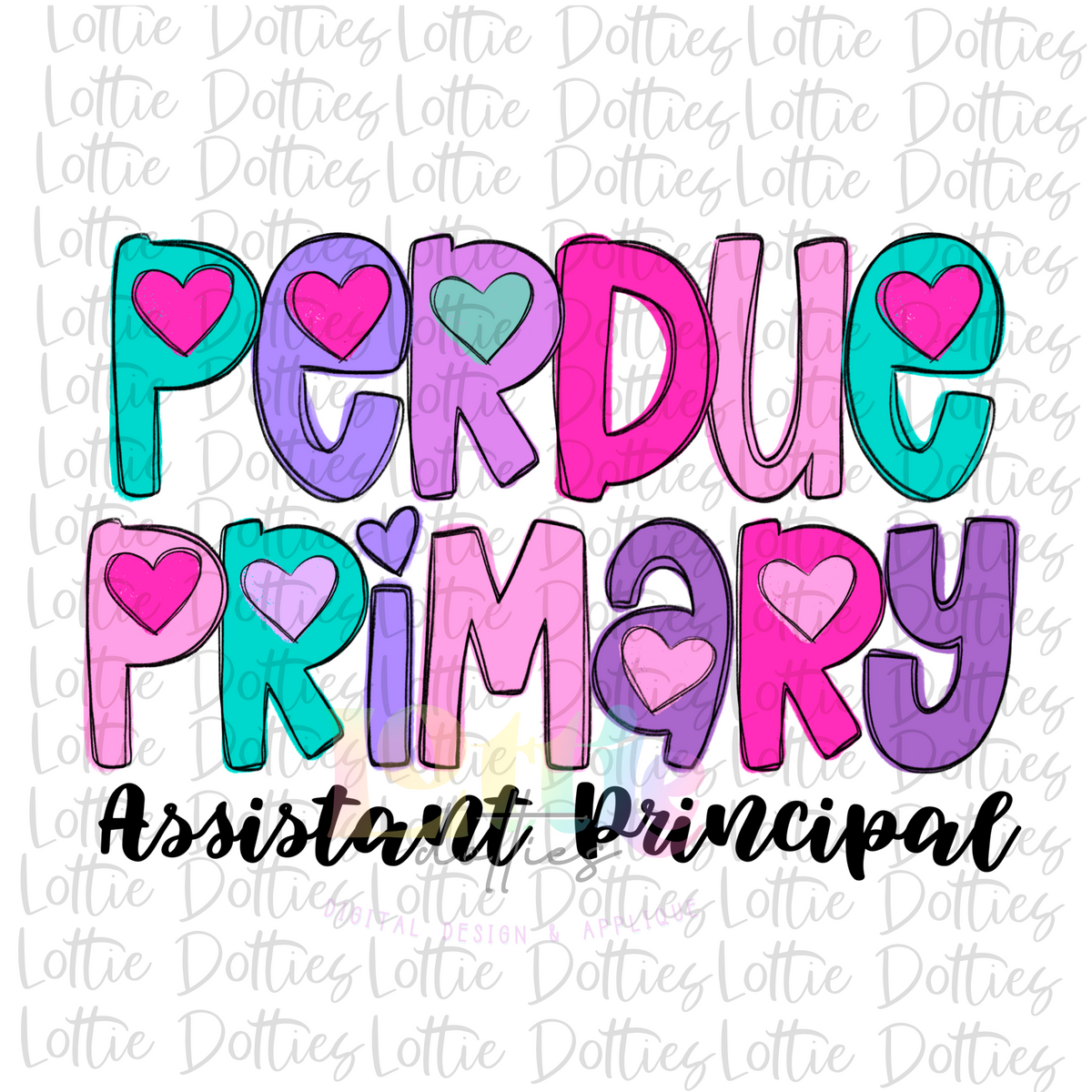 Perdue Primary Assistant Principal PNG - Perdue Primary Sublimation - – Lottie Dotties LLC