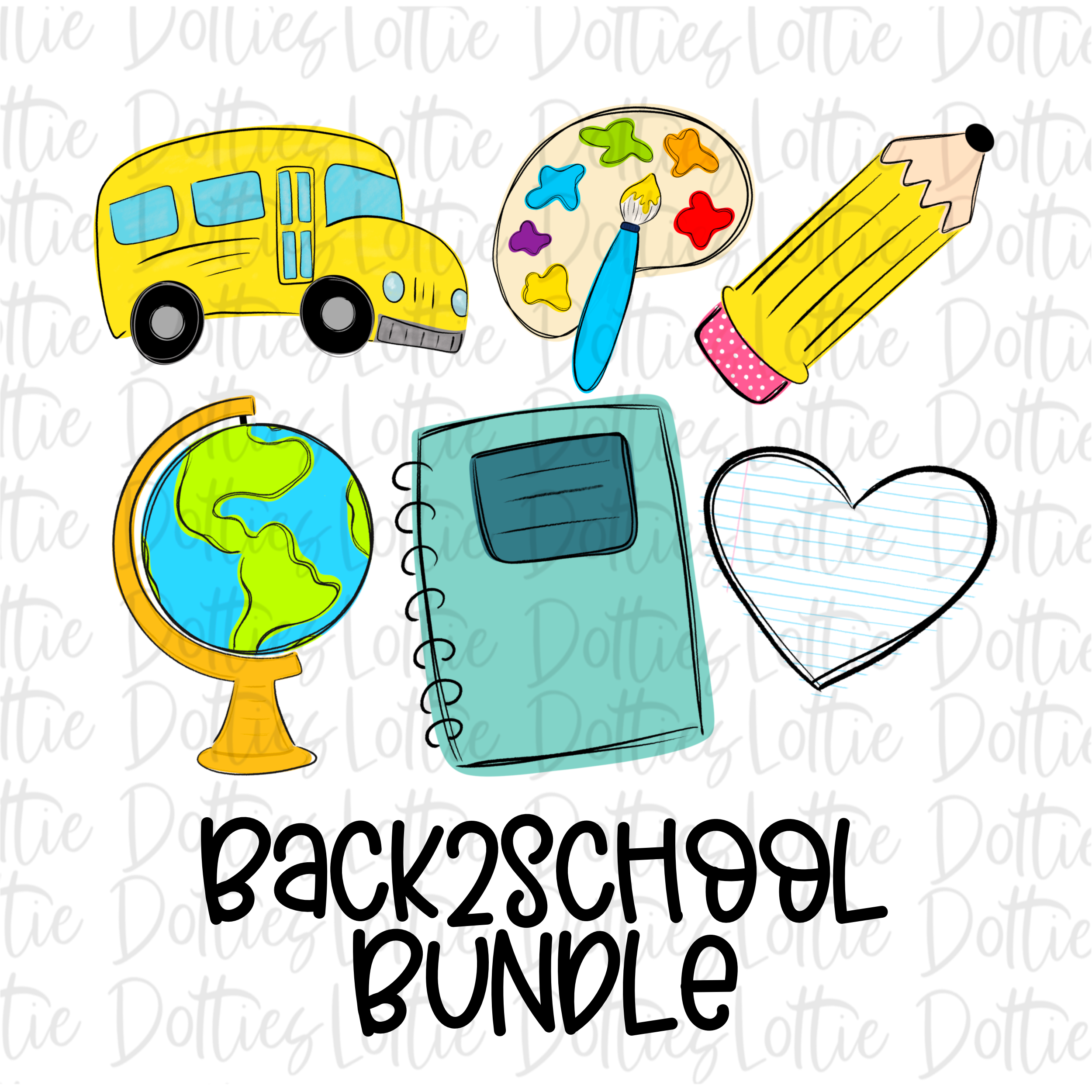 School Clipart Png - Back to School Bundle Designs - Digital Download ...