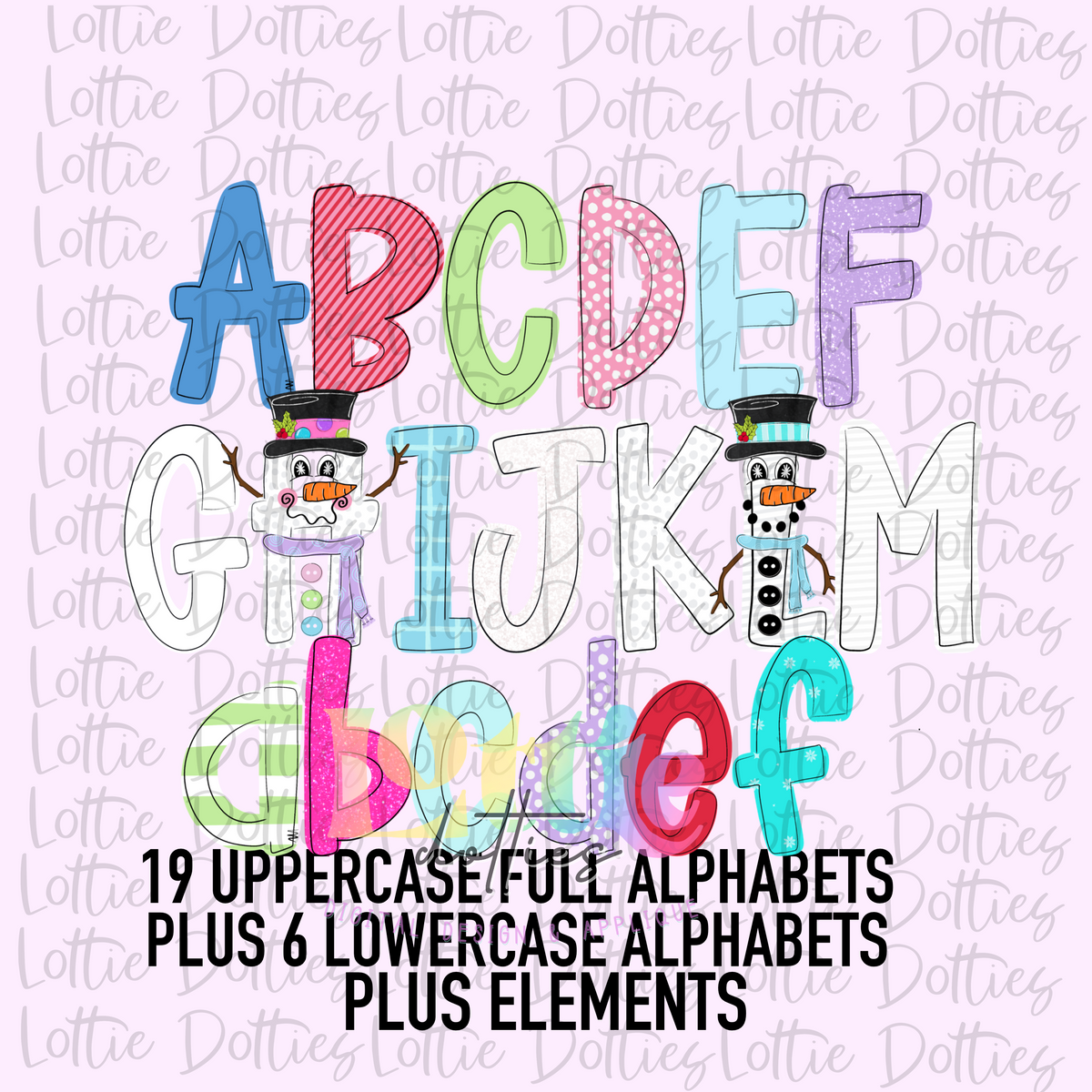 Snowman Alpha Pack - Winter Alphabet - Snowman Alpha Pack - Christmas ...