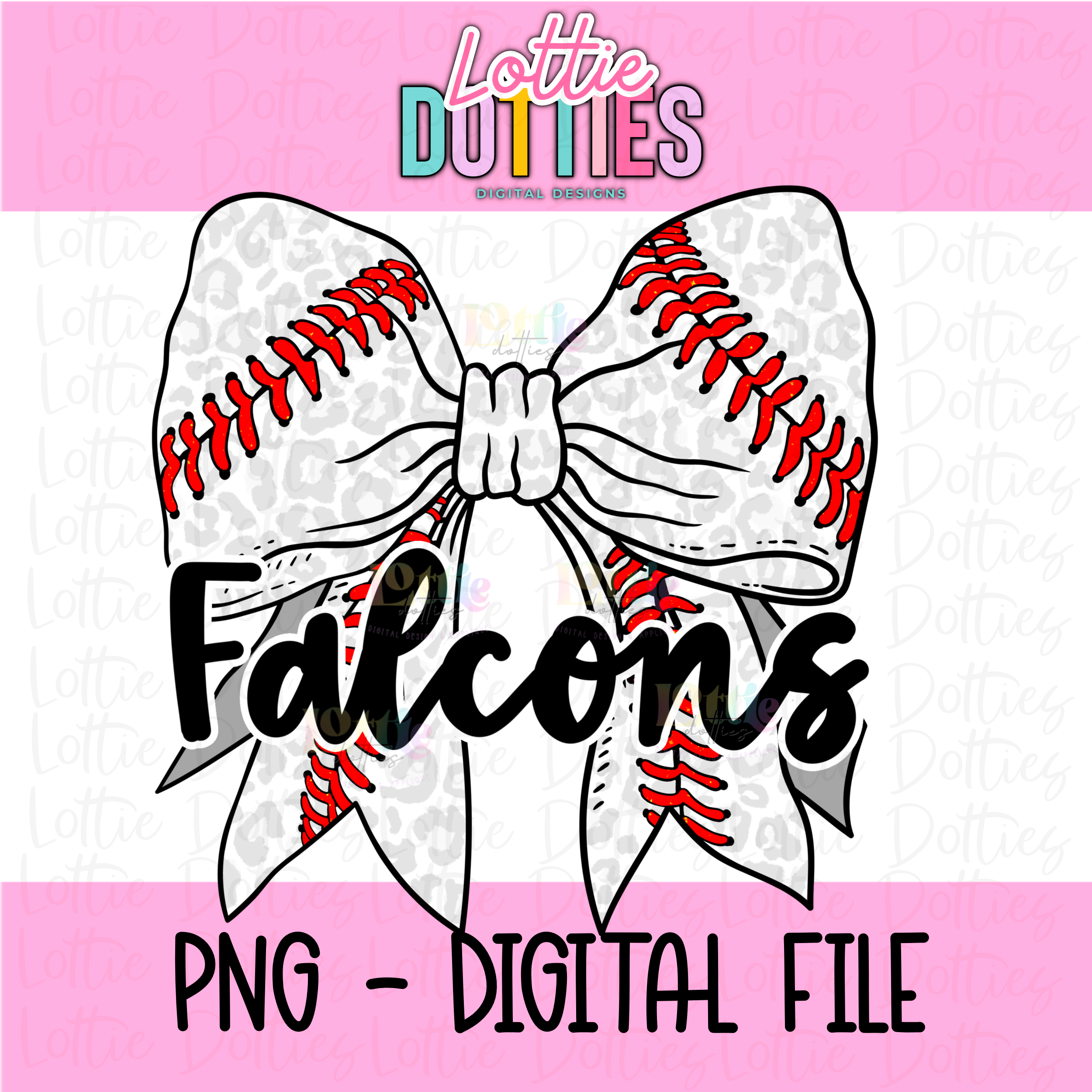 Falcons PNG - Falcons Baseball bow design - Digital Download – Lottie ...