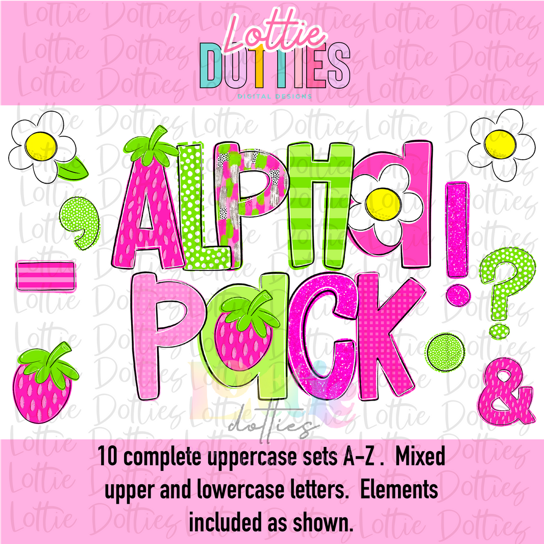 Alpha Packs – Lottie Dotties LLC