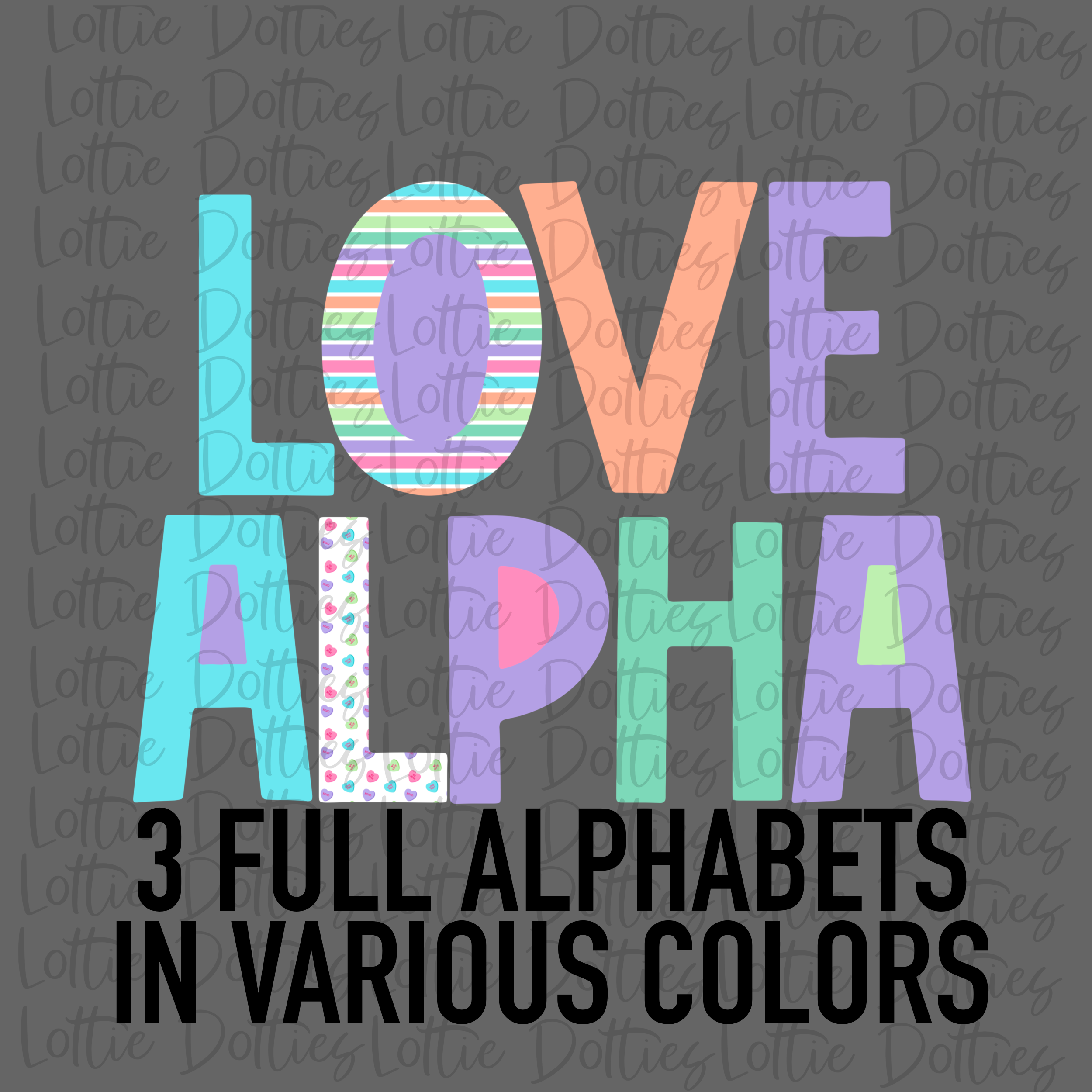 Love Talk Filled Colors Alpha - Alpha Pack - Alphabet Clipart - Instan ...