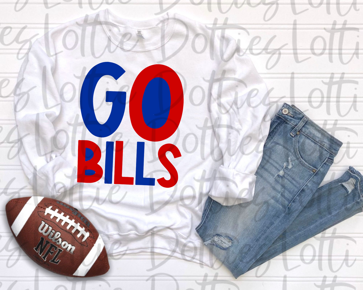 Go Bills PNG - Bills Sublimation - Digital Download - Royal and Red ...