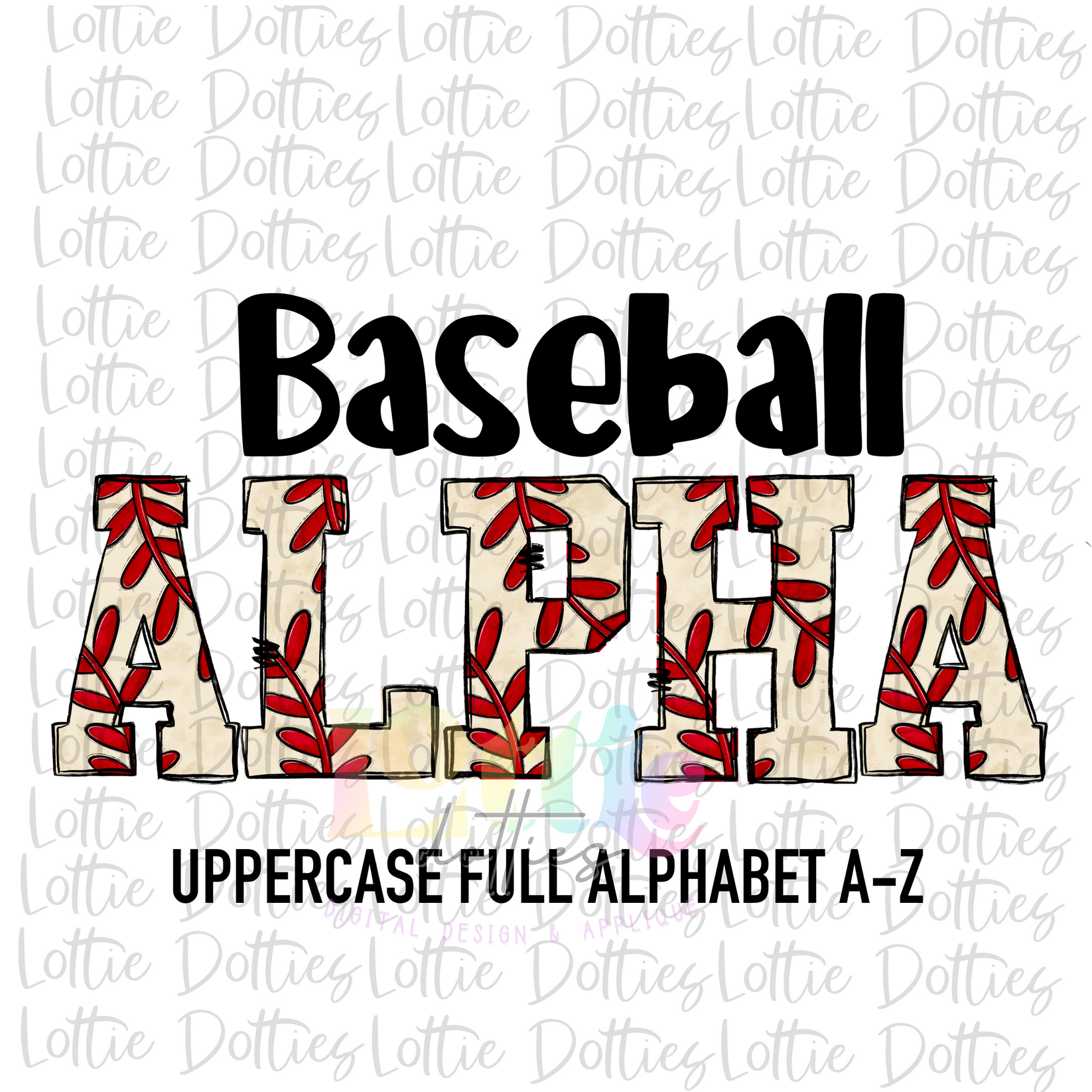 Baseball Alphabet - Alpha Pack - Baseball Letters- Instant Download ...