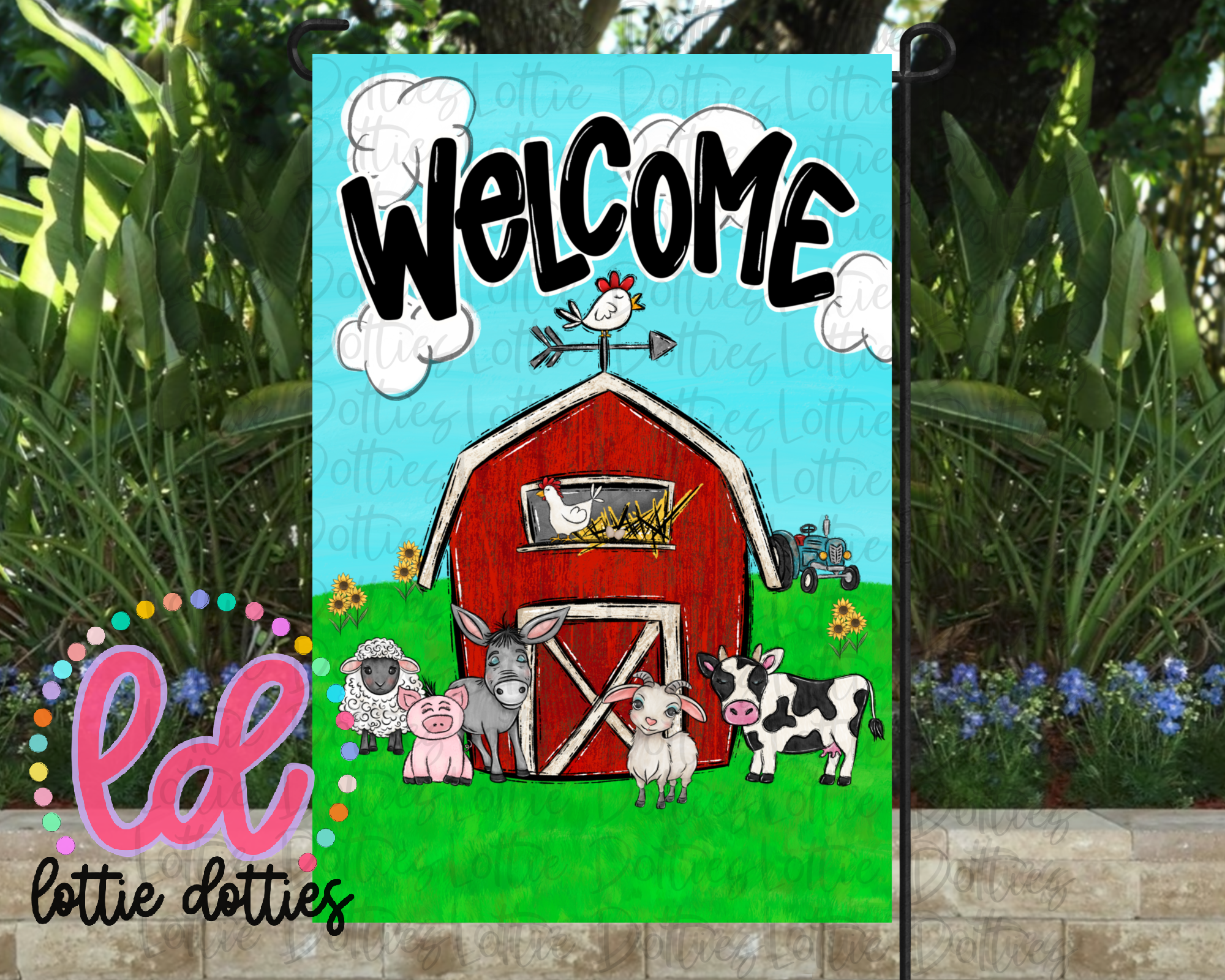 Welcome Flag PNG - Welcome Farm Sublimation- Digital Download – Lottie ...
