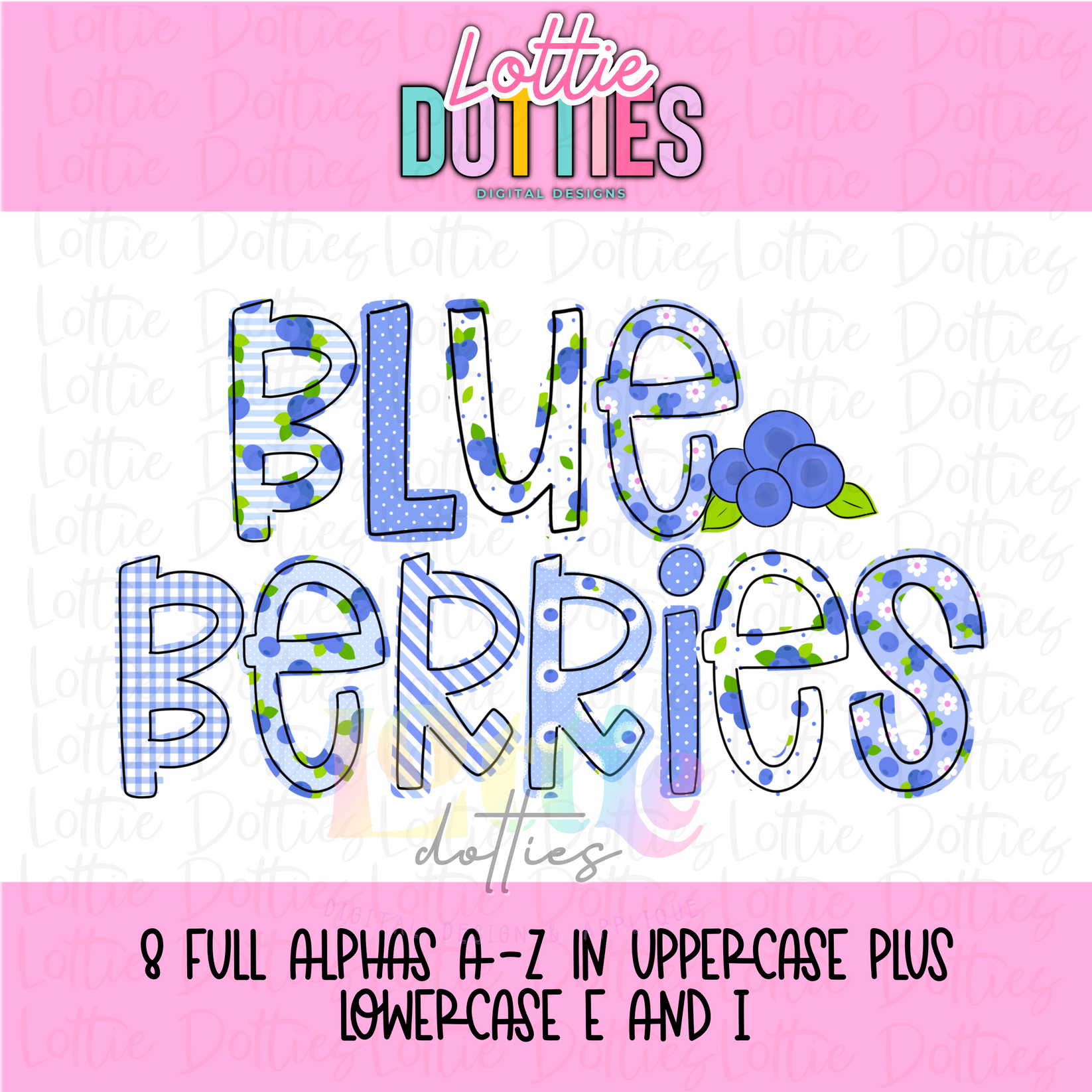 Blueberry Alpha - Alpha Pack - Alphabet Clipart - Instant Download - A ...