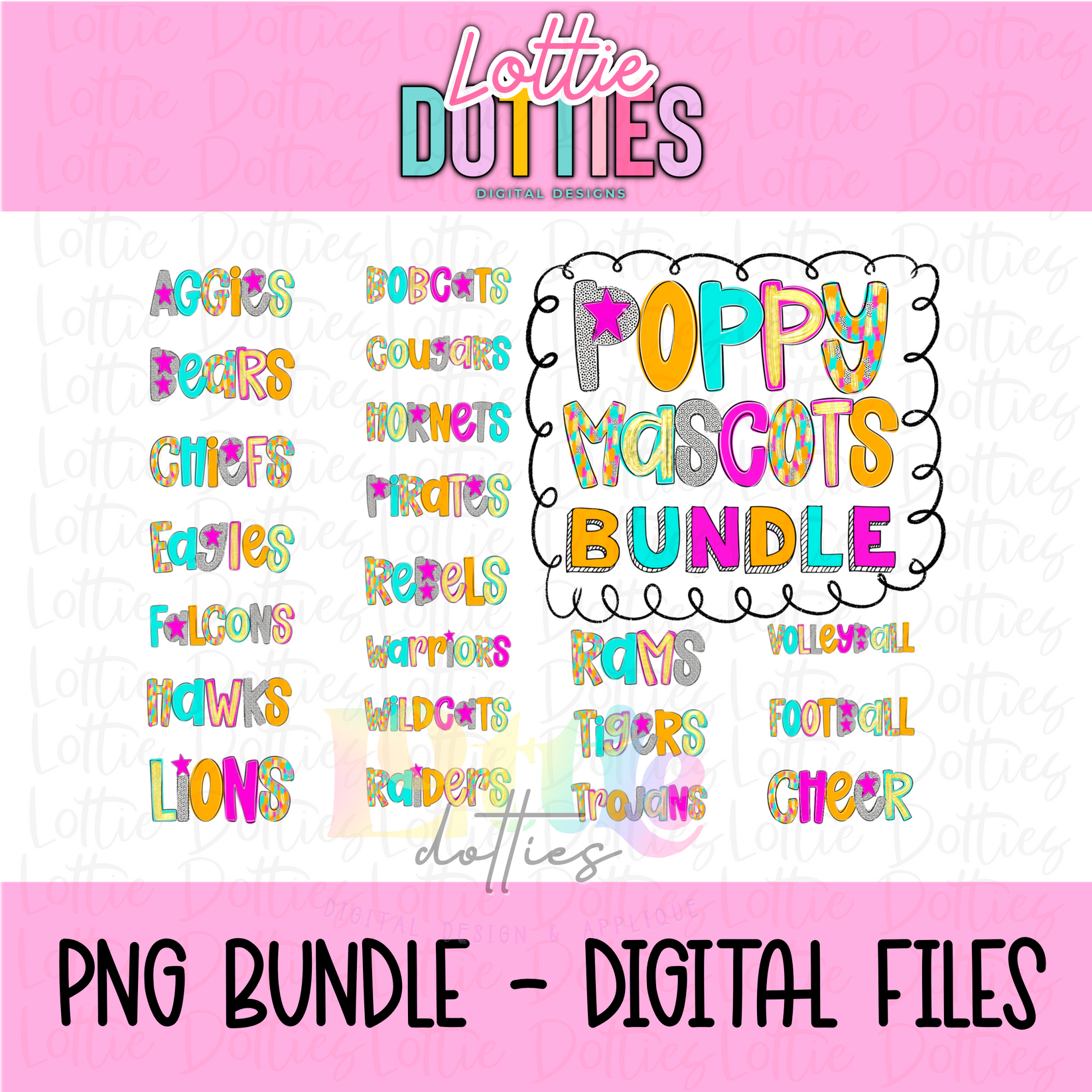 Poppy Mascot Bundle PNG - Mascot Designs - Digital Download – Lottie ...