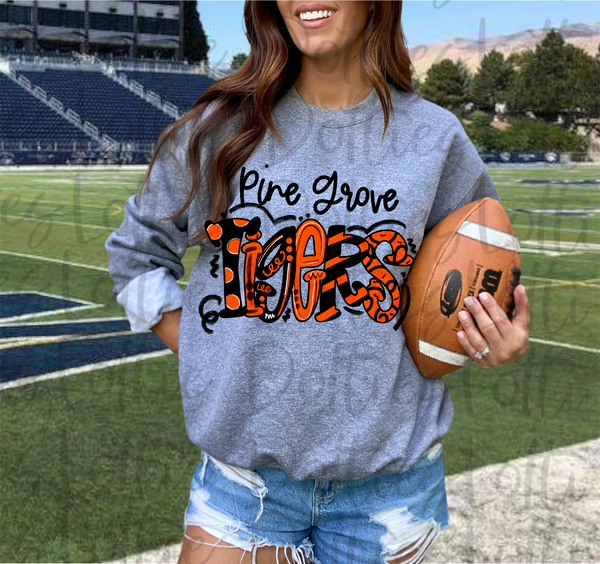 Pine Grove Tigers PNG - Tigers Sublimation design - Digital Download ...