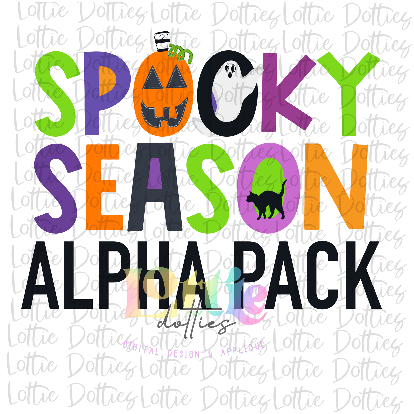 Spooky Season Alpha Png - Halloween Alpha Pack - Digital Download ...