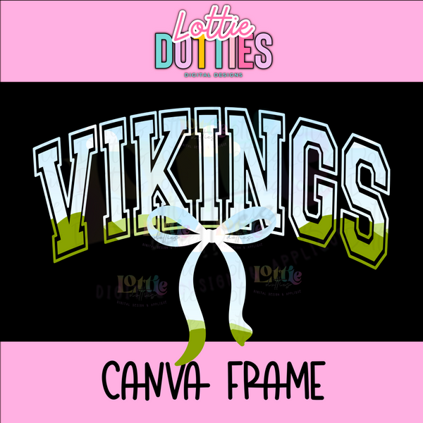 Vikings Canva Frame - Canva Frames - Digital Download – Lottie Dotties LLC