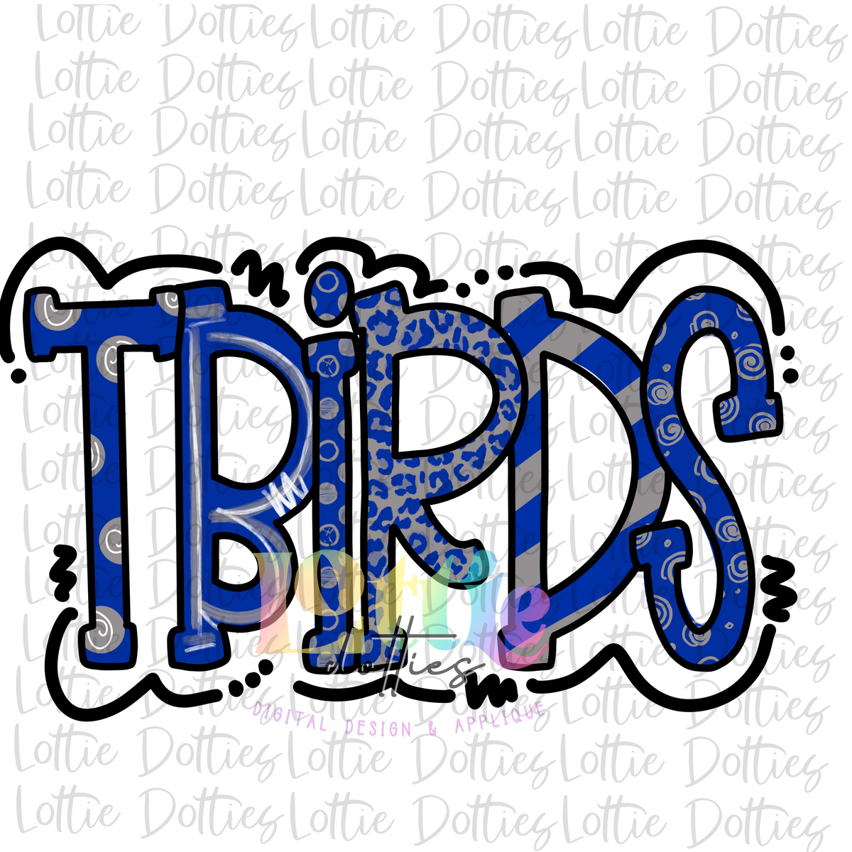 T - Birds PNG = T - Birds Sublimation - Digital Download - Royal Blue ...