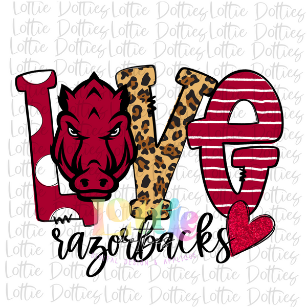 Love Razorbacks PNG - Razorback Sublimation - Digital Download – Lottie ...