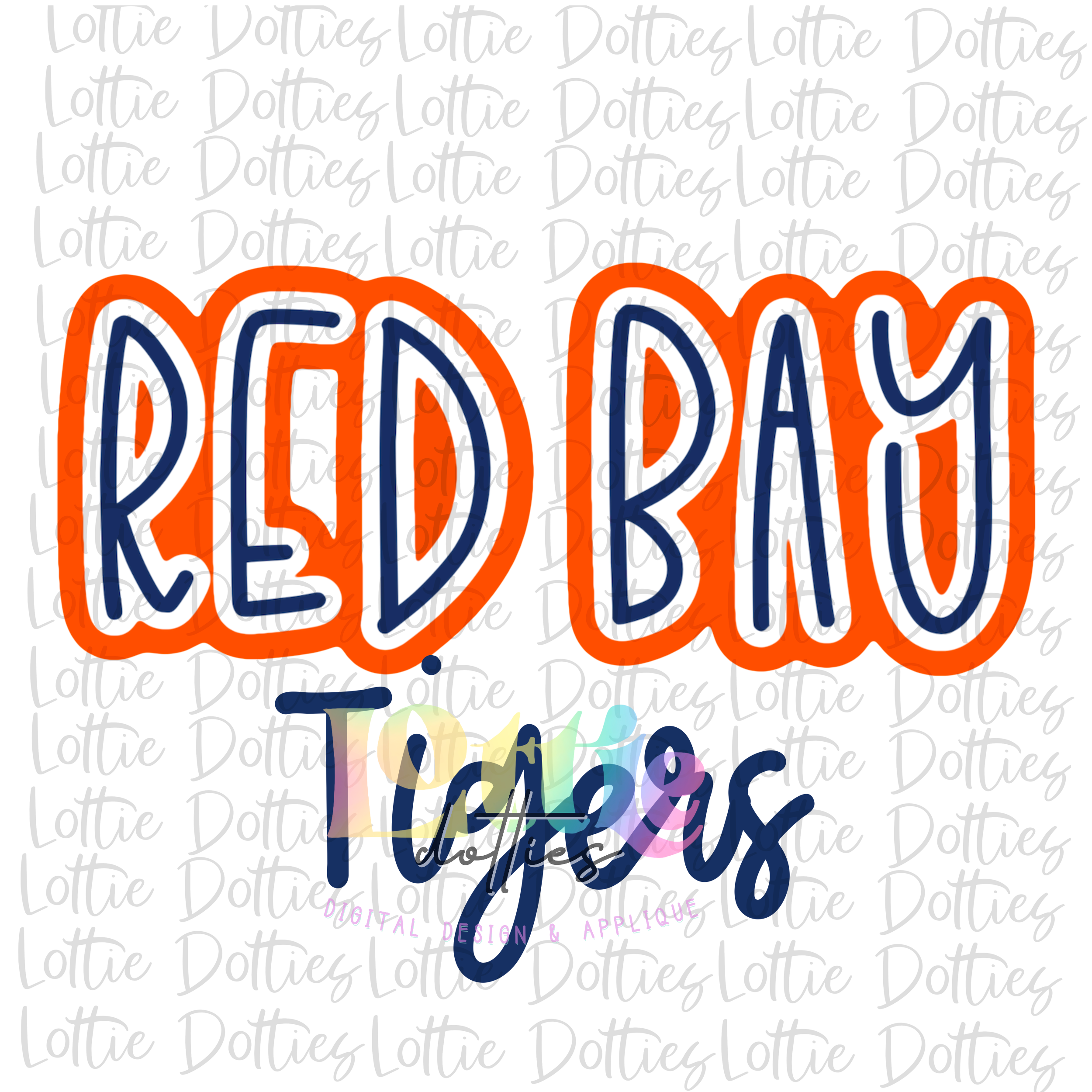Red Bay Tigers PNG - Tigers sublimation design - Digital Download ...