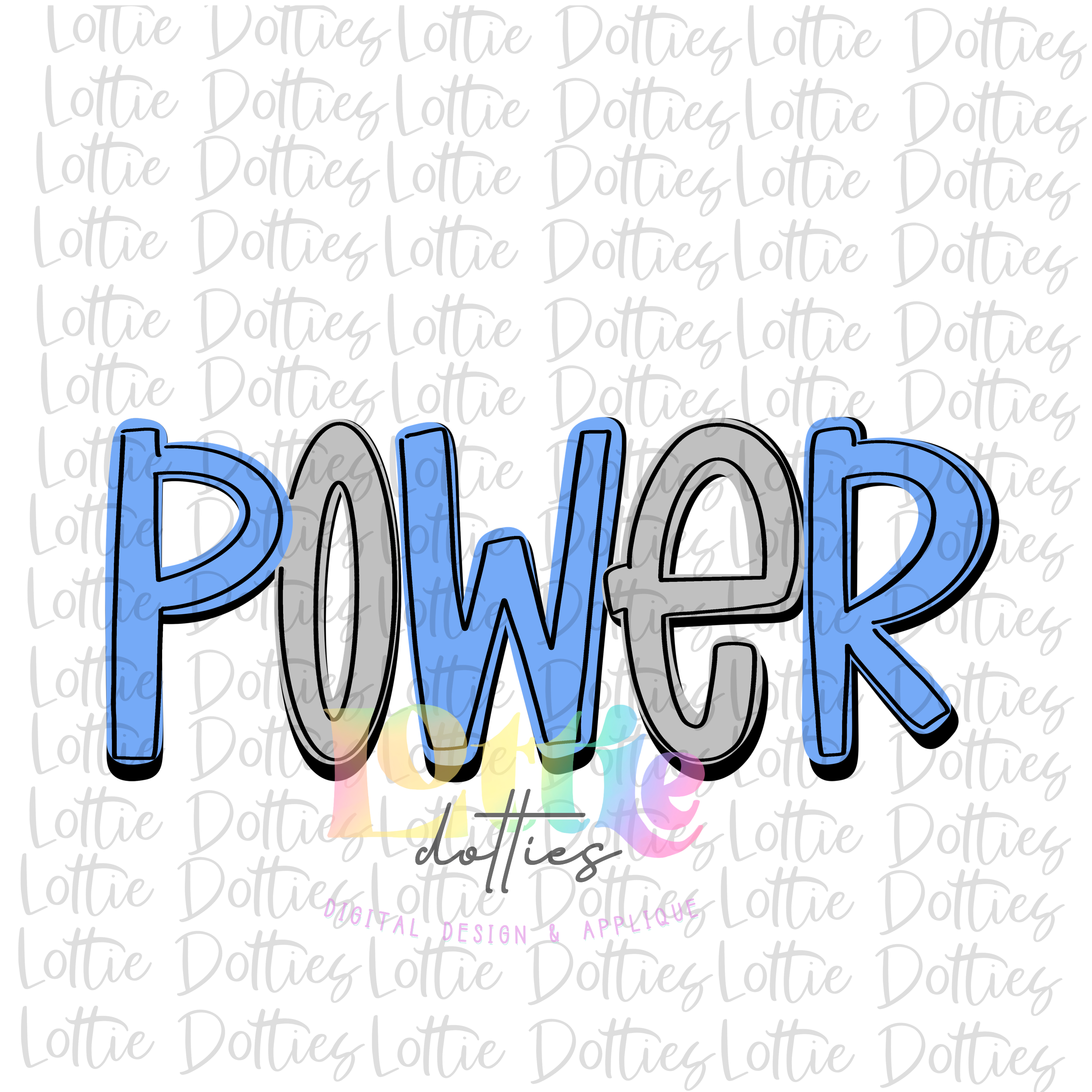 Power PNG - Power Sublimation - Digital Download -Blue and Gray ...