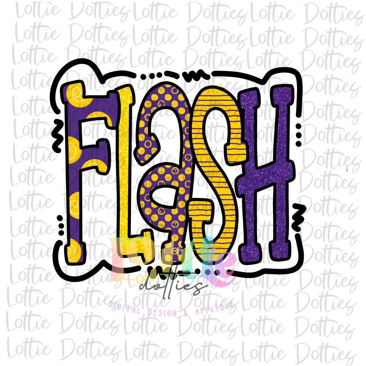 Flash PNG - Flash Sublimation - Mascot – Lottie Dotties LLC