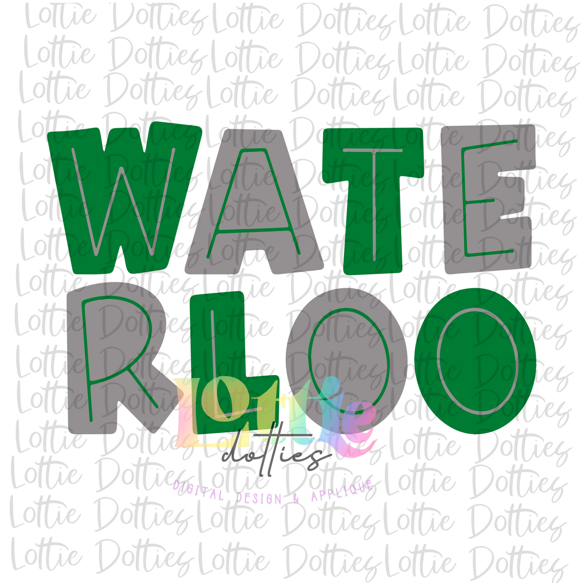 Waterloo Png - Sublimation Design - Digital Download – Lottie Dotties LLC