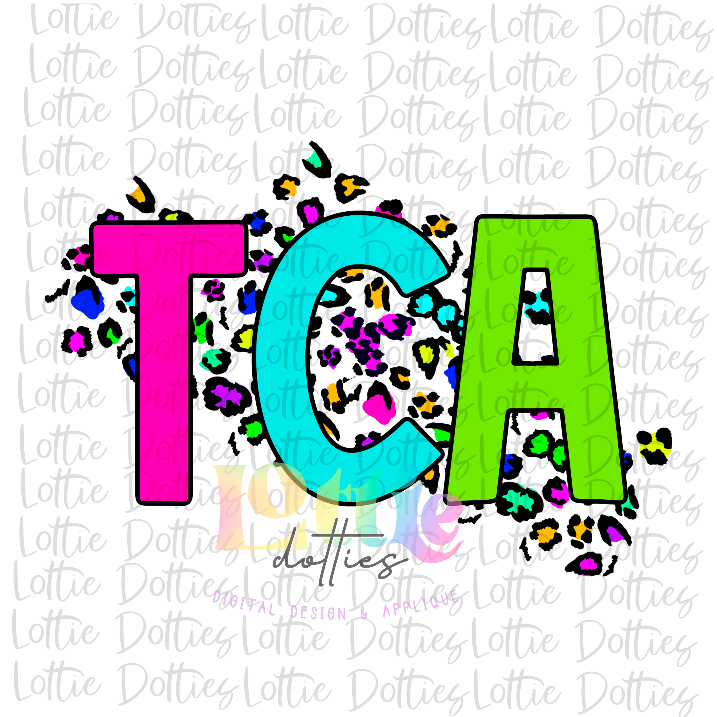 TCA PNG - TCA Sublimation - Digital Download - Neon Leopard – Lottie ...