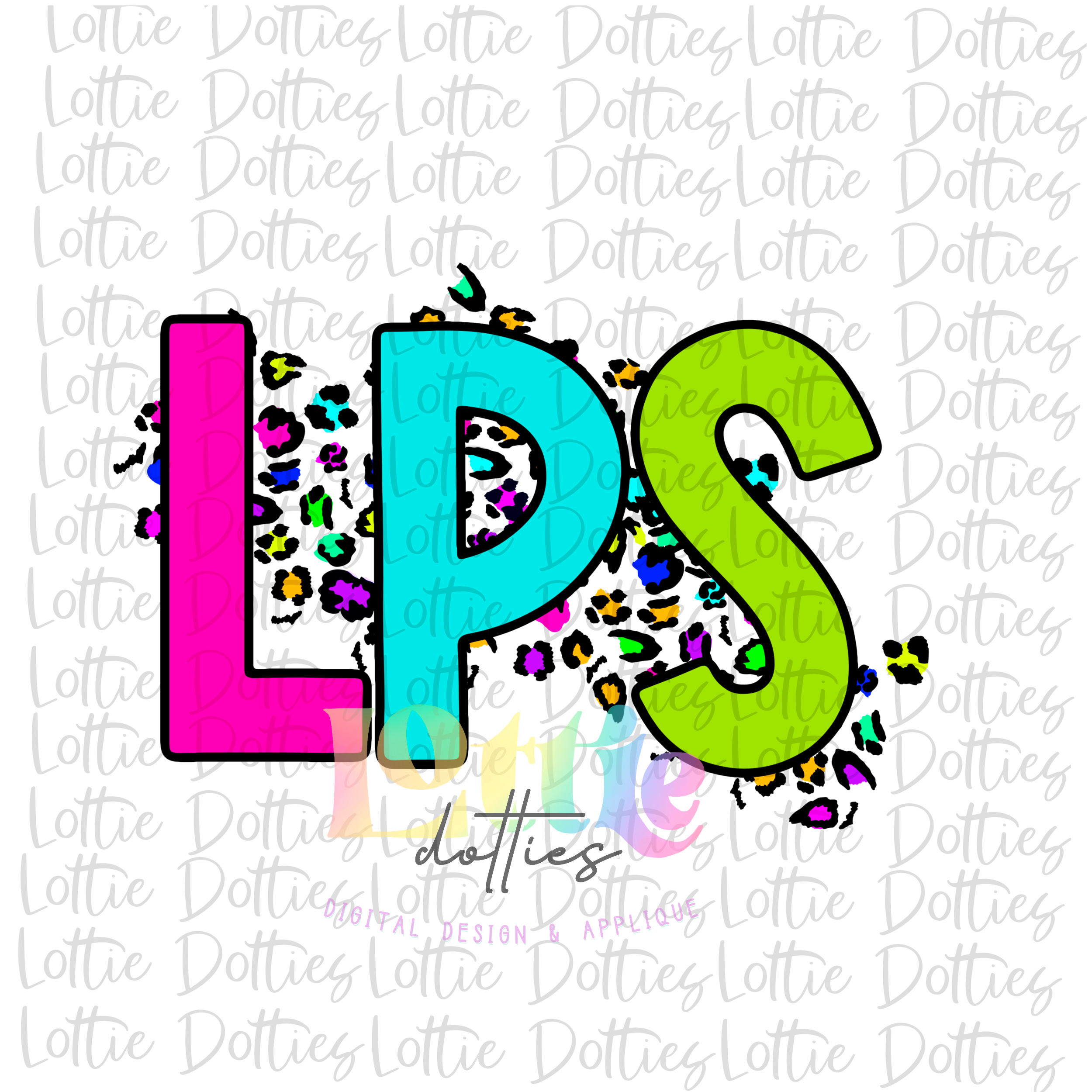 LPS PNG - LPS Sublimation - Digital Download - Neon Leopard Stack ...