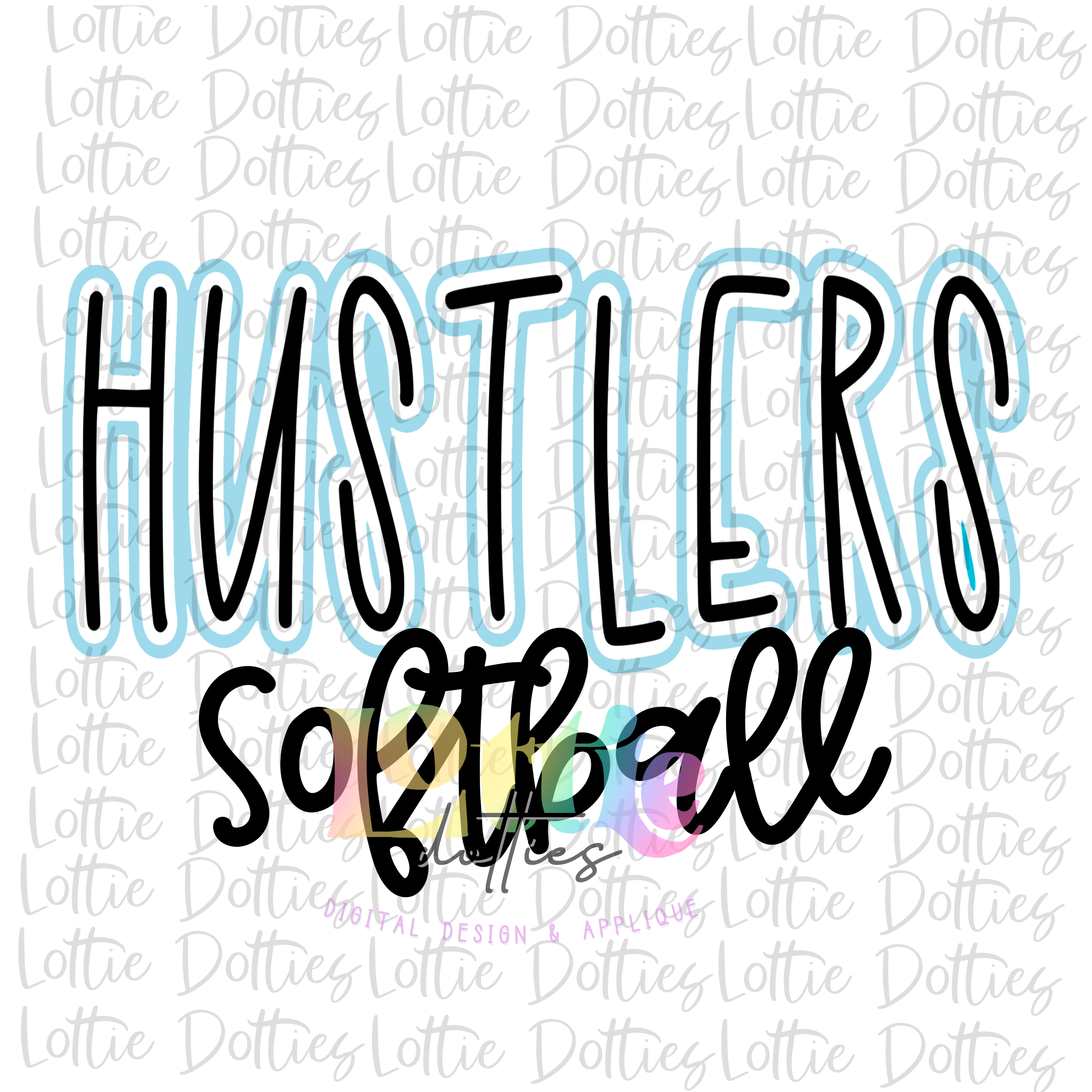 Hustle Softball - PNG - Hustle Sublimation - Digital Download - Blue a ...