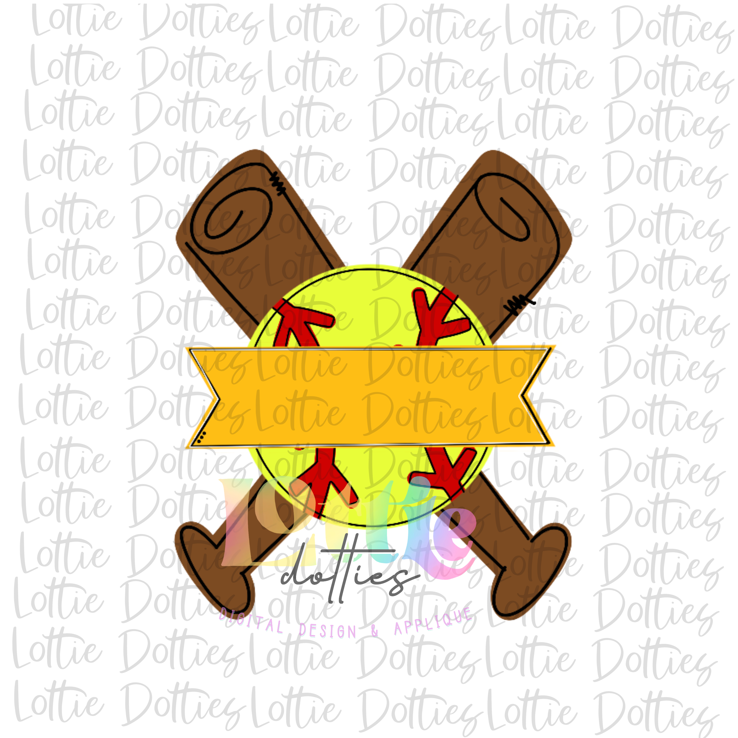 Softball PNG - Softball Sublimation - Digital Download - gold – Lottie ...