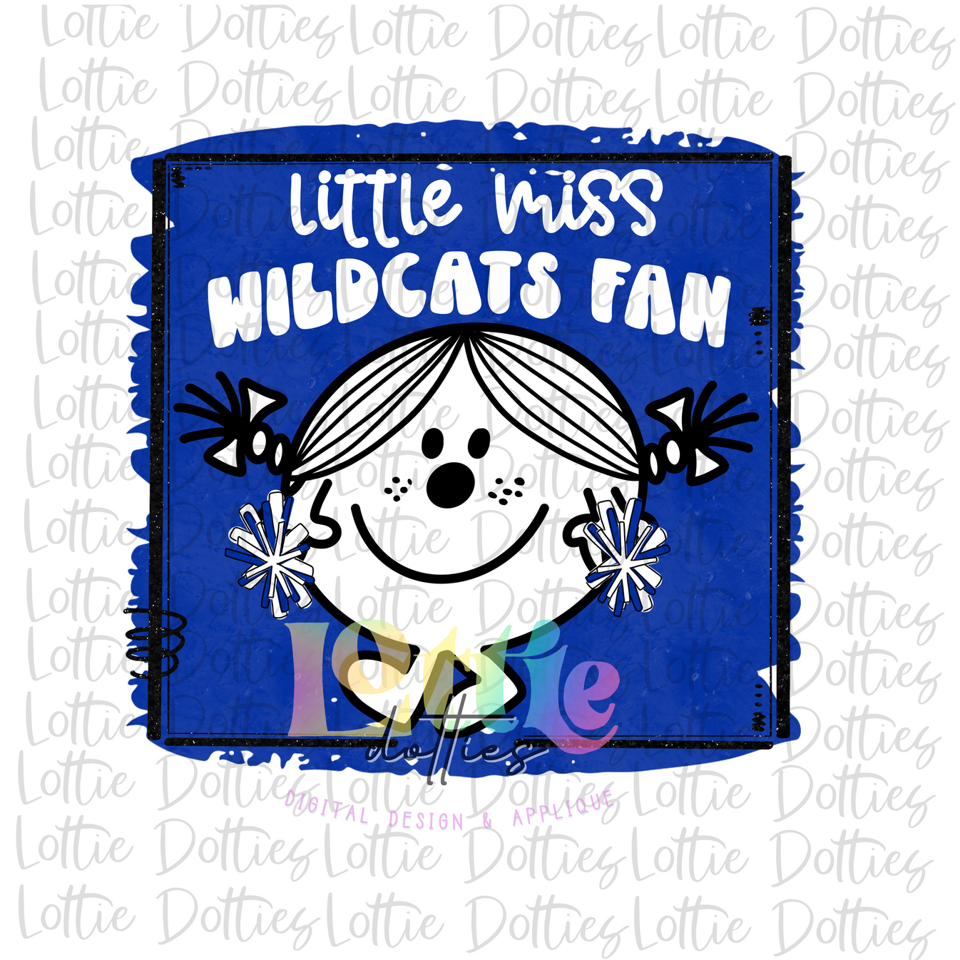 Little Miss Wildcat Fan - PNG - Wildcats Sublimation - Digital Downloa ...