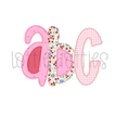 Made to Match Pig Faux Applique Alphabet - Alpha Pack – Lottie Dotties LLC
