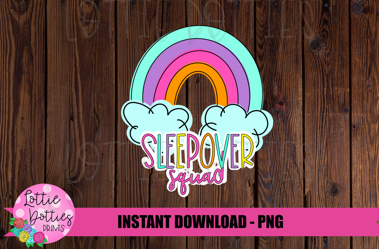 Sleepover Squad - PNG Sleepover - Sublimation - Digital Download ...