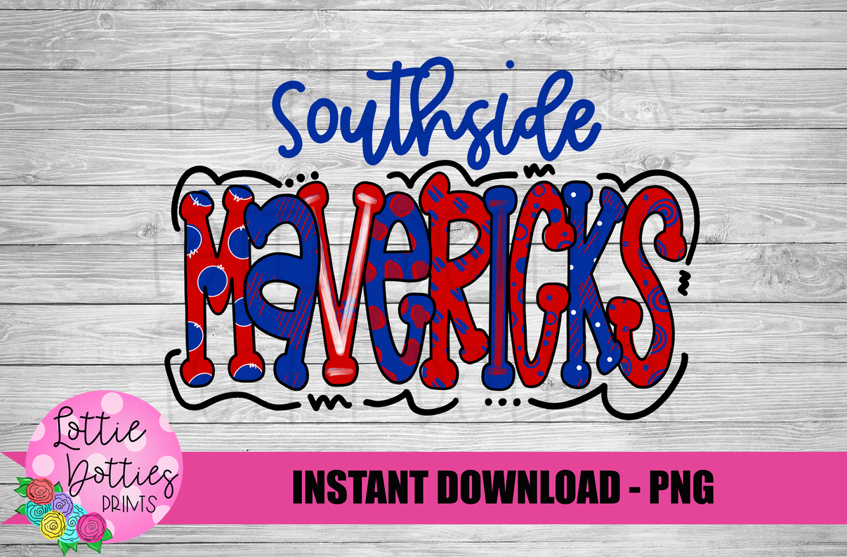 Southside Mavericks Png - Mavericks Sublimation Design - Digital Downl ...