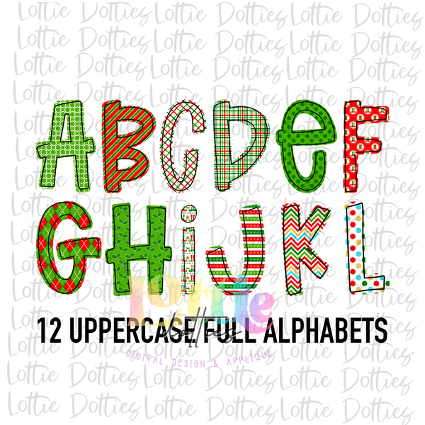 Elf Alpha Pack Alphabet Clipart - Instant Download - Alpha Pack ...
