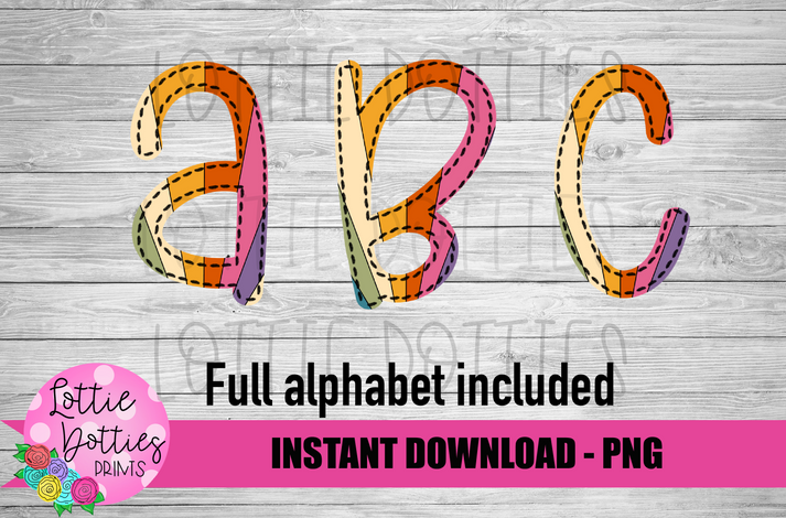 Fall Color Block Alphabet - Fall Alpha Pack - Alphabet Clipart - Insta ...