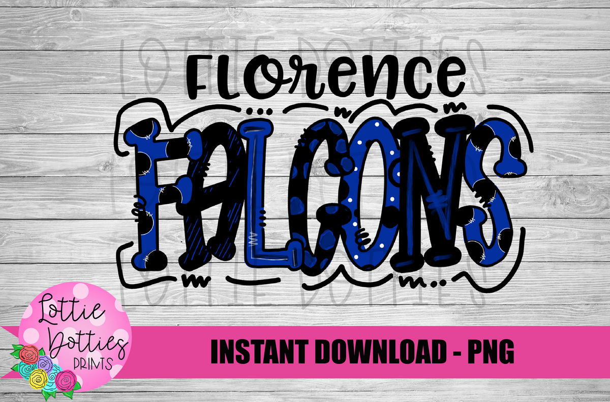Florence Falcons PNG - Falcons - Sublimation design - Digital Download ...