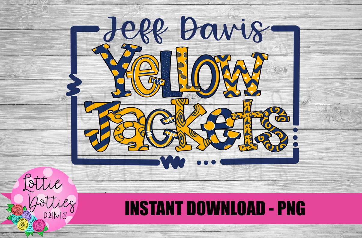 Yellow Jackets Png - Sublimation Design- Jackets Sublimation- Digital ...