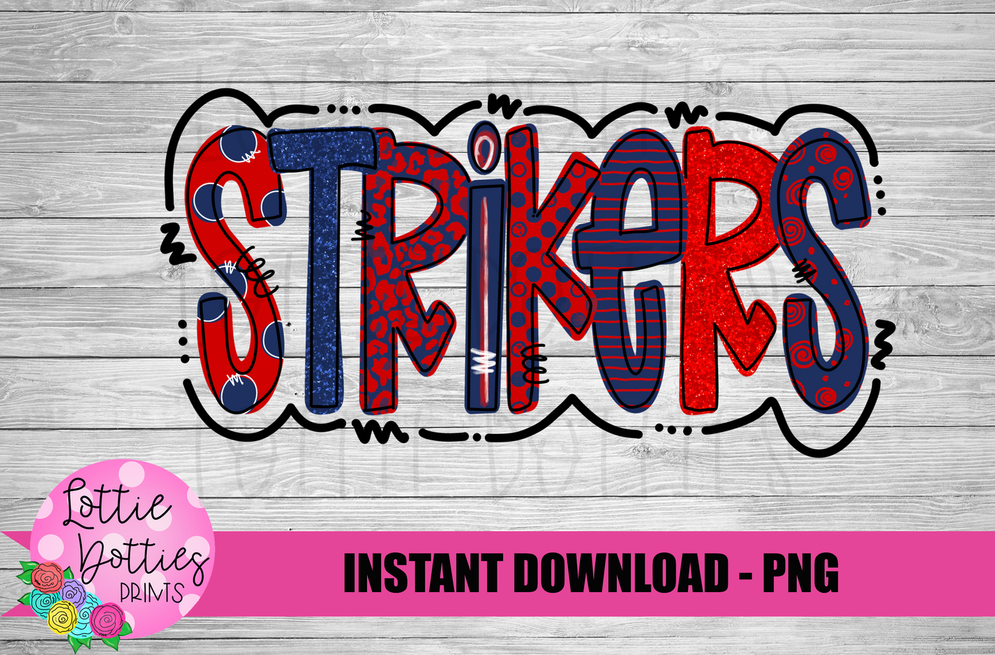 Strikers png - Strikers - Digital Download – Lottie Dotties LLC